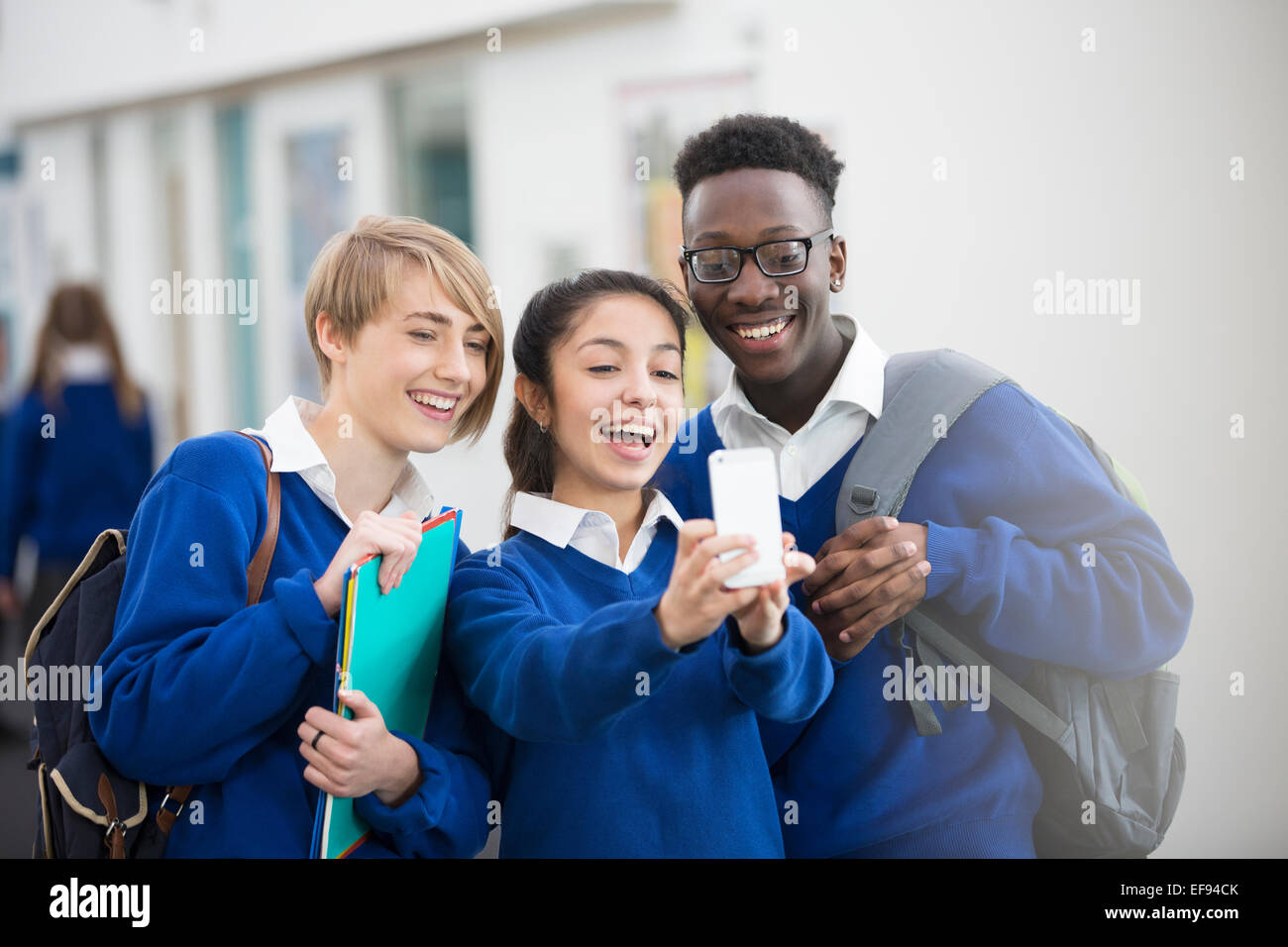 Students In School Uniforms Standing Stock Photos & Students In School ...