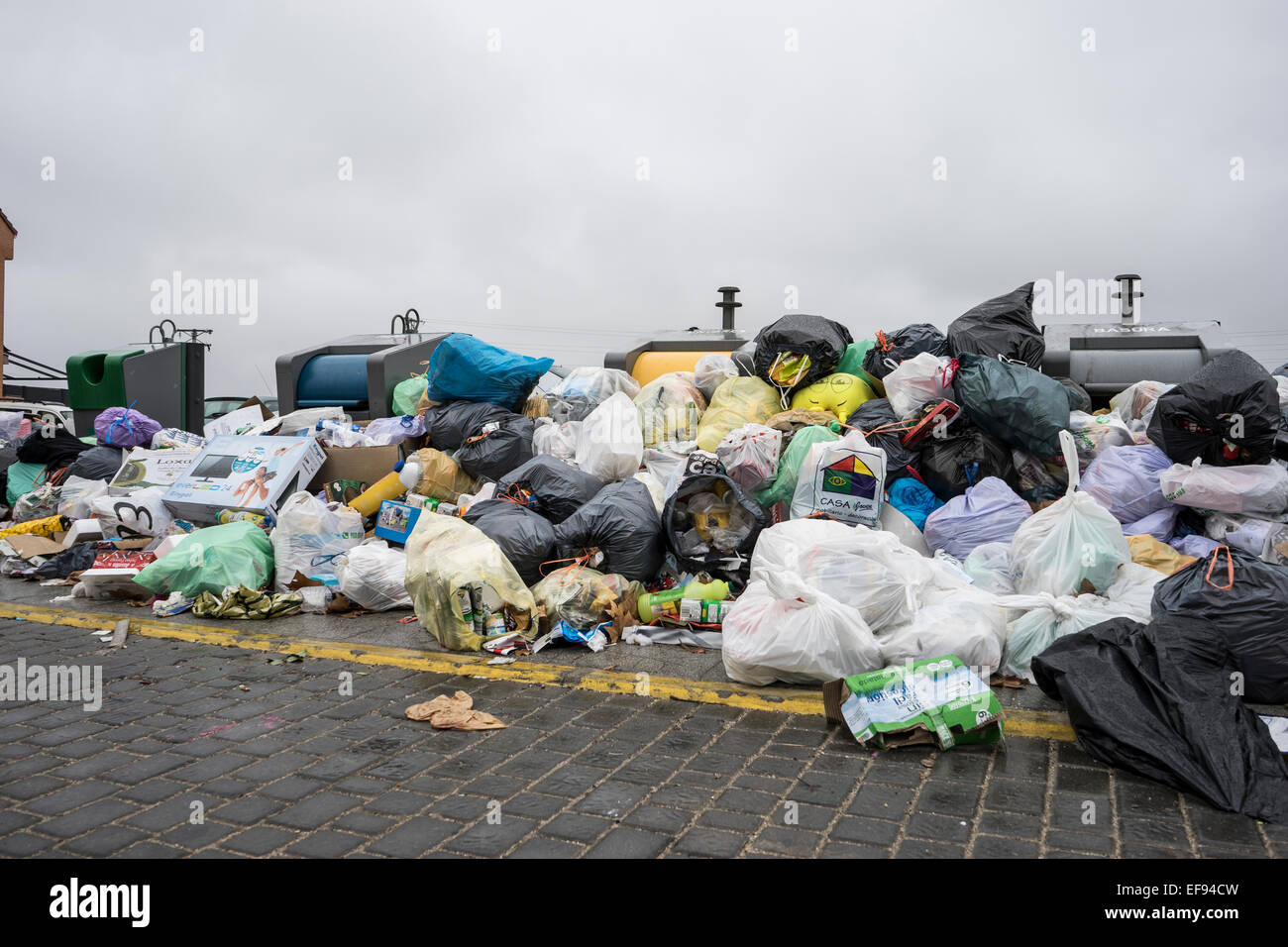 environment, strike by municipal waste collection Stock Photo - Alamy