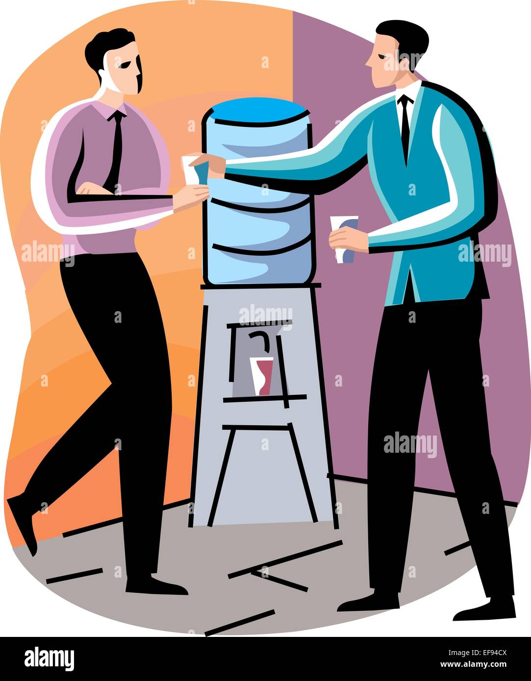 Water Cooler Talk Cartoon