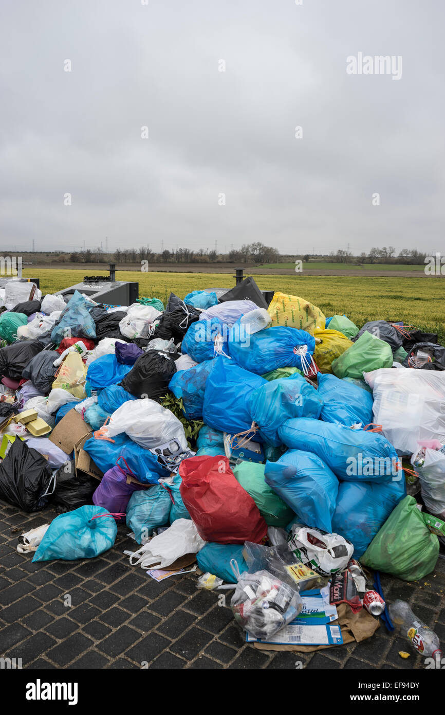 environment, strike by municipal waste collection Stock Photo - Alamy