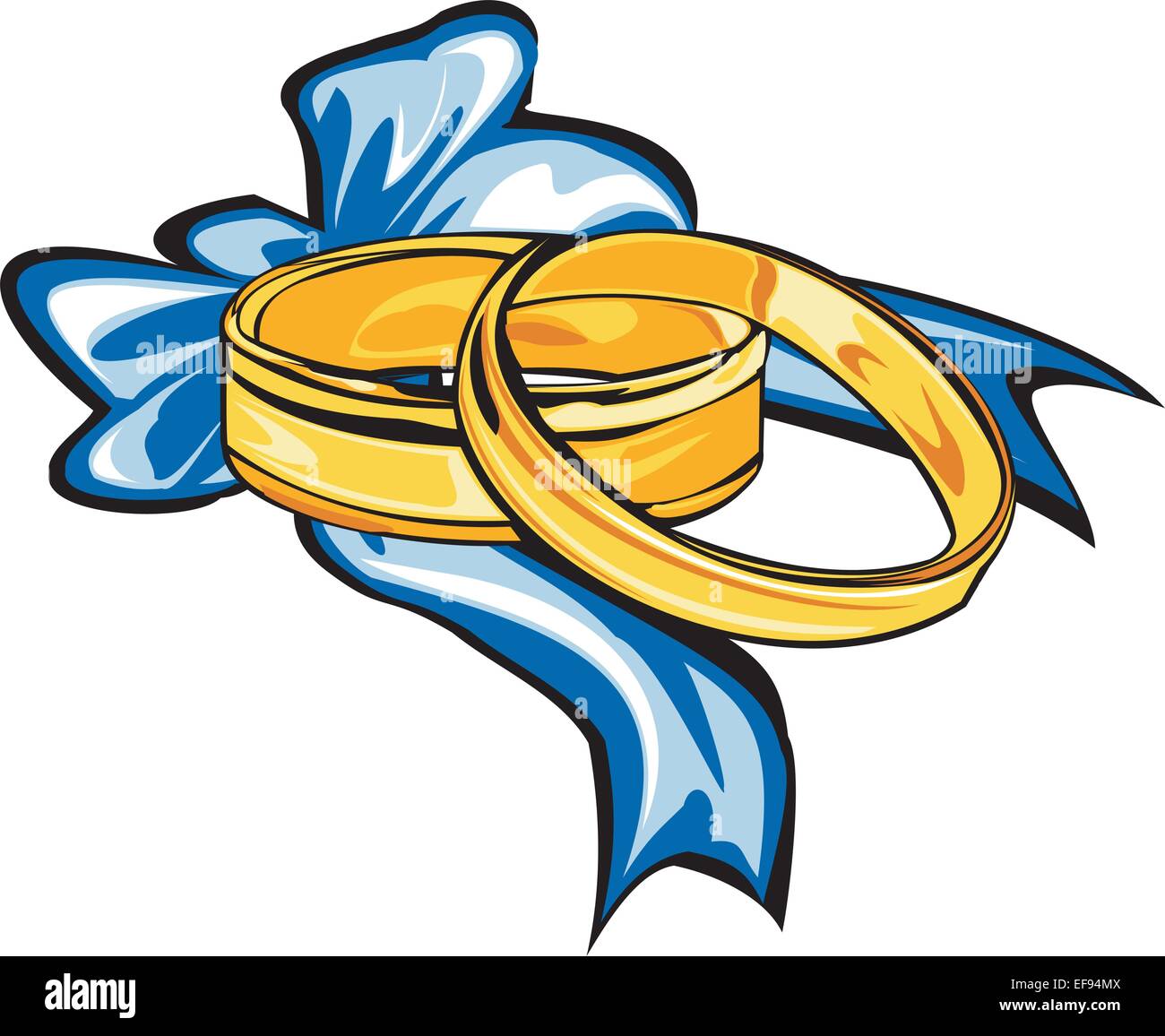 Two Wedding Rings Stock Vector Image & Art - Alamy
