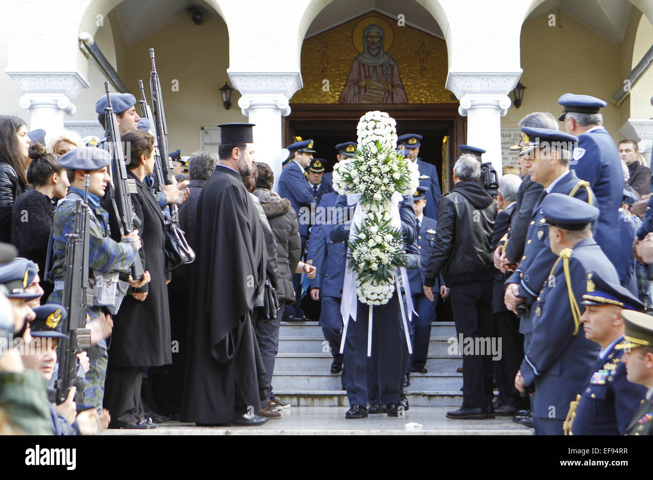 Greek orthodox funeral coffin in hi-res stock photography and images ...