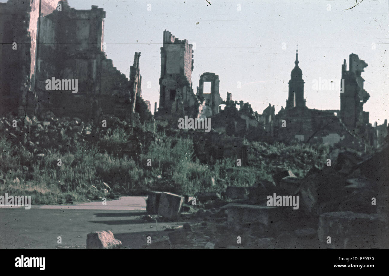 Ruins of the kreuzkirche in dresden hi-res stock photography and images ...