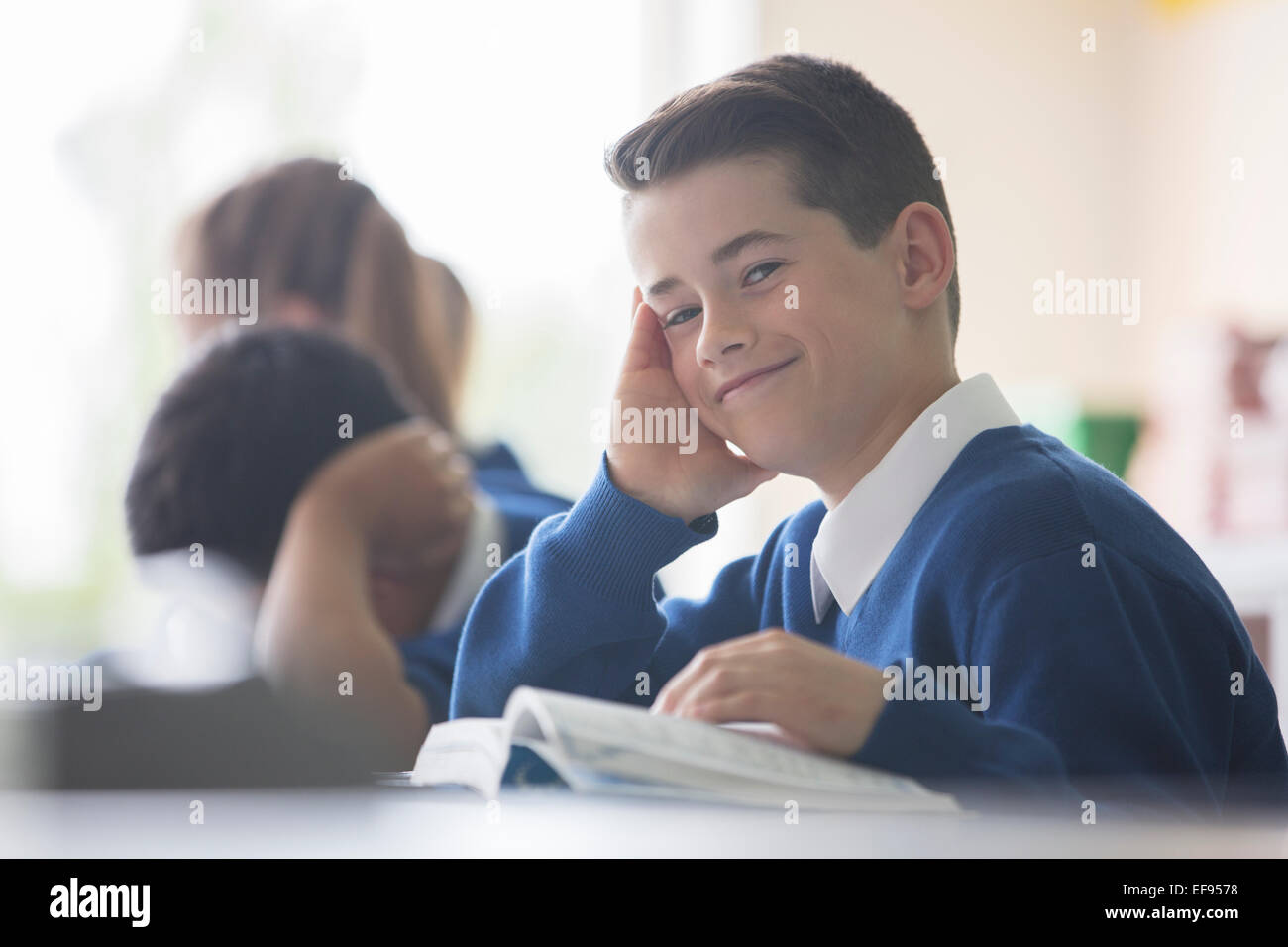 Portrait smiling elementary school hi-res stock photography and images ...