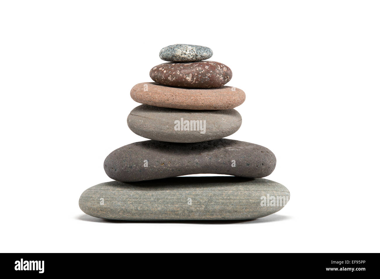 Stone cairn made from a variety of colorful Lake Superior rocks. Studio ...