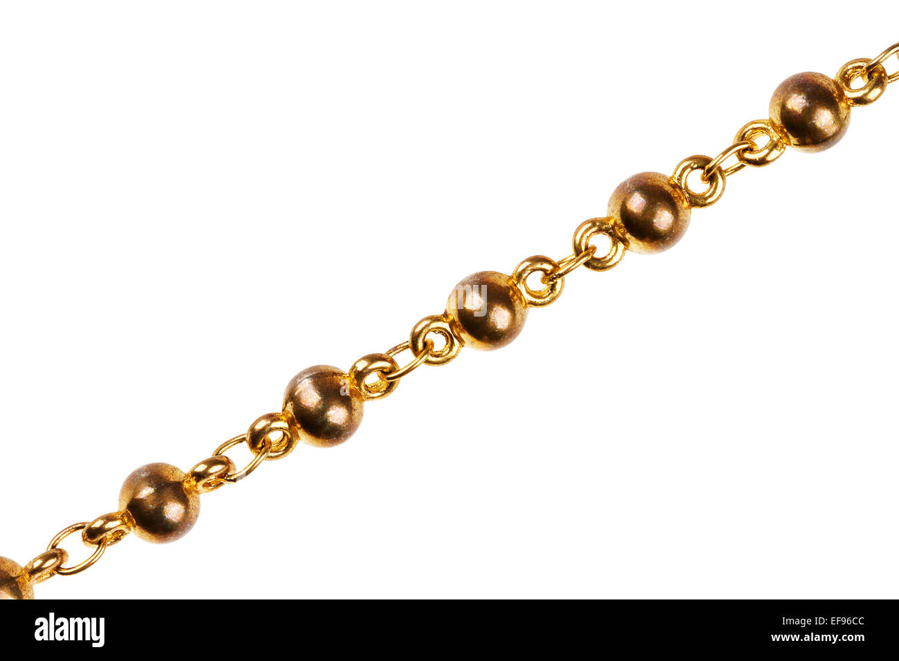 Gold chain isolated on white background Stock Photo - Alamy