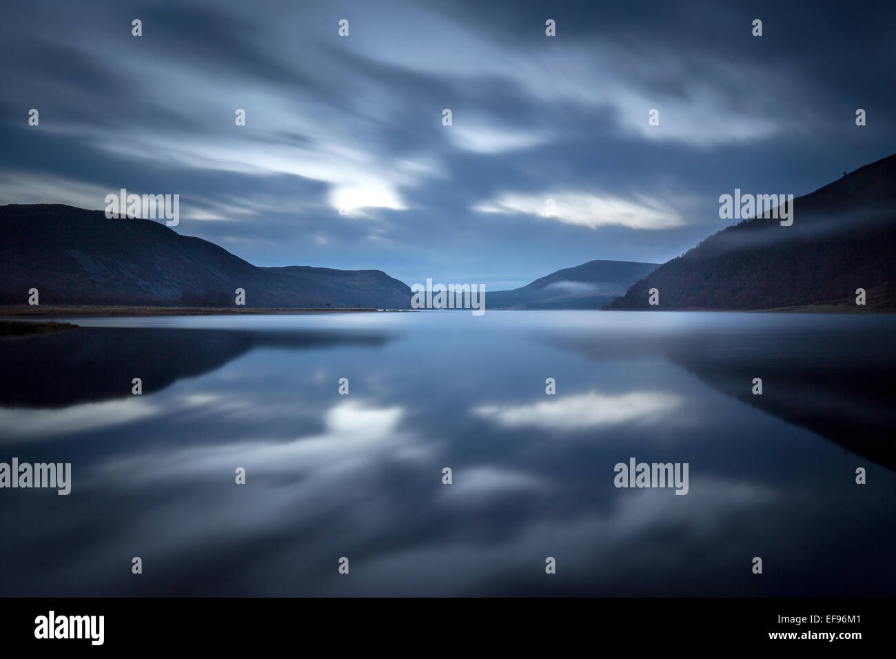Loch Morie, Kildamorie Estate near Alness, Ross and Cromarty, Highland ...