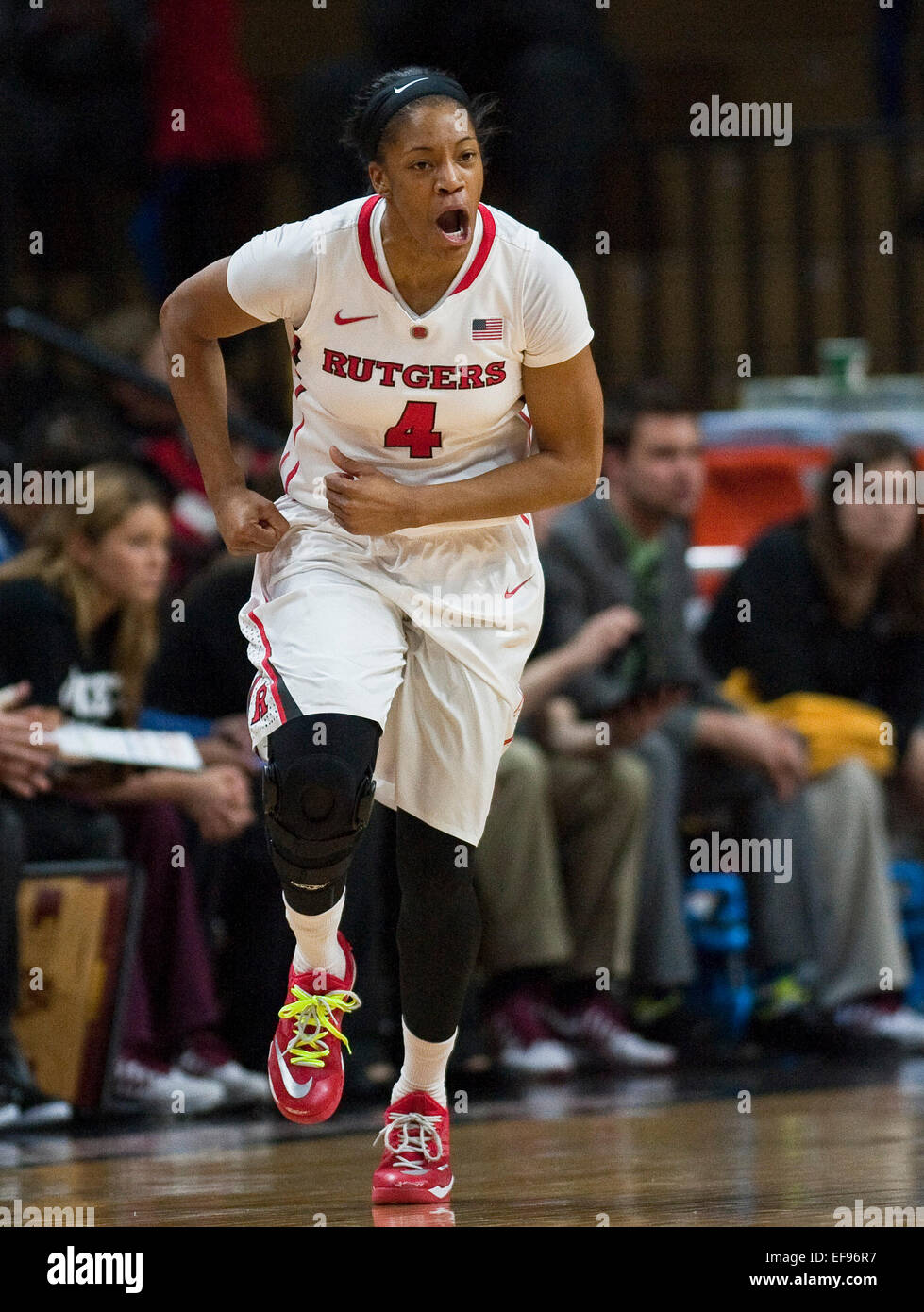 Jan. 25, 2015 - Piscataway, New Jersey, U.S. - Rutgers' guard Briyona ...