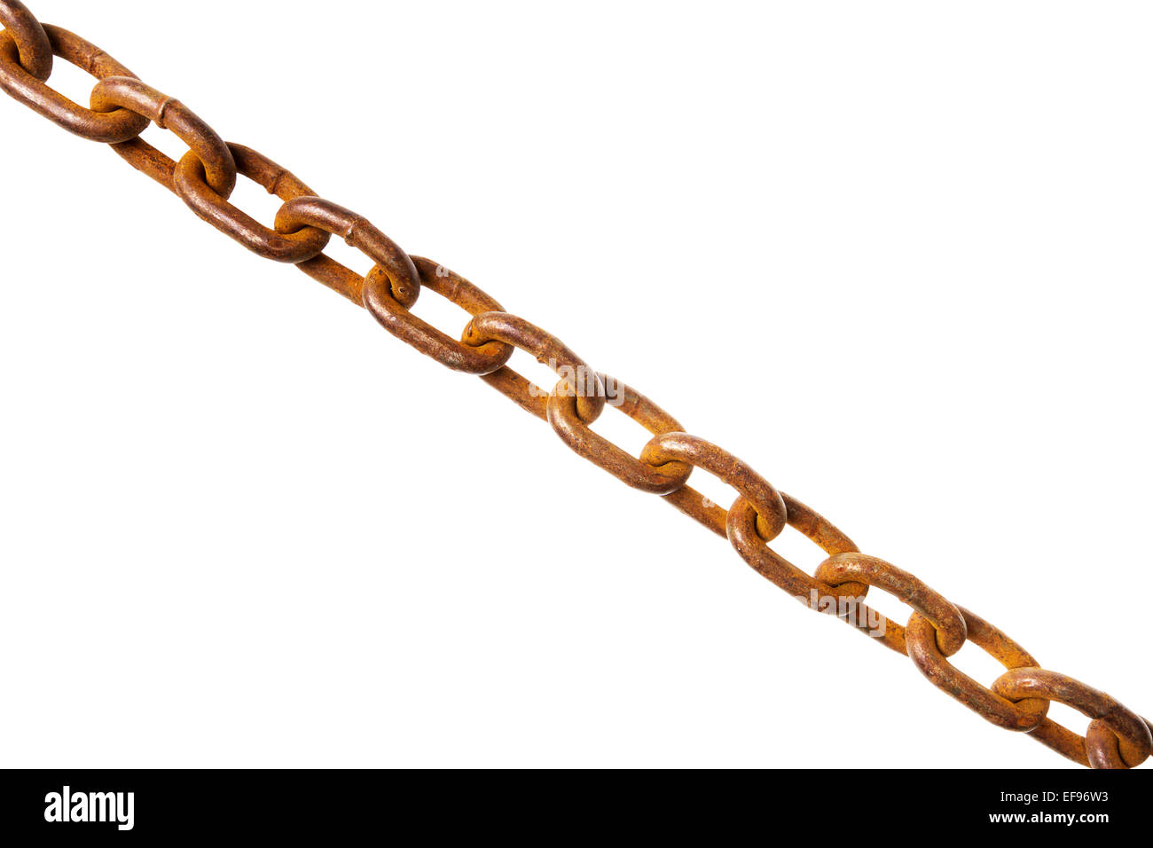 Old rusty chain isolated on white background Stock Photo - Alamy
