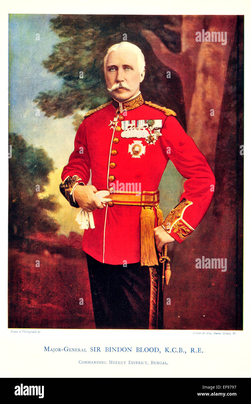 Celebrities of the Army 1900 Major General Sir Bindon Blood K C B R E ...