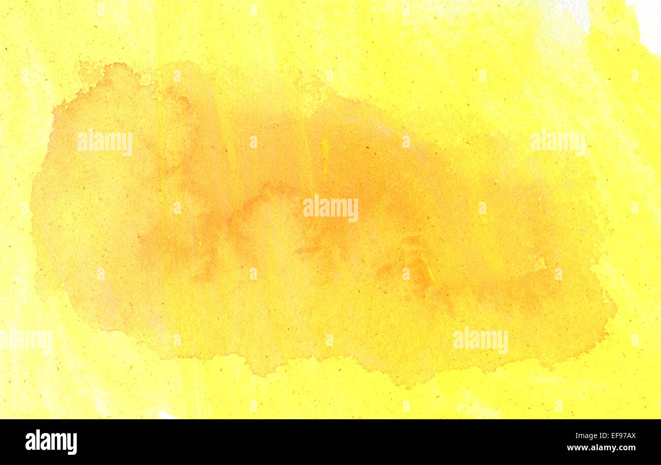 Abstract yellow watercolor background for your design Stock Photo - Alamy