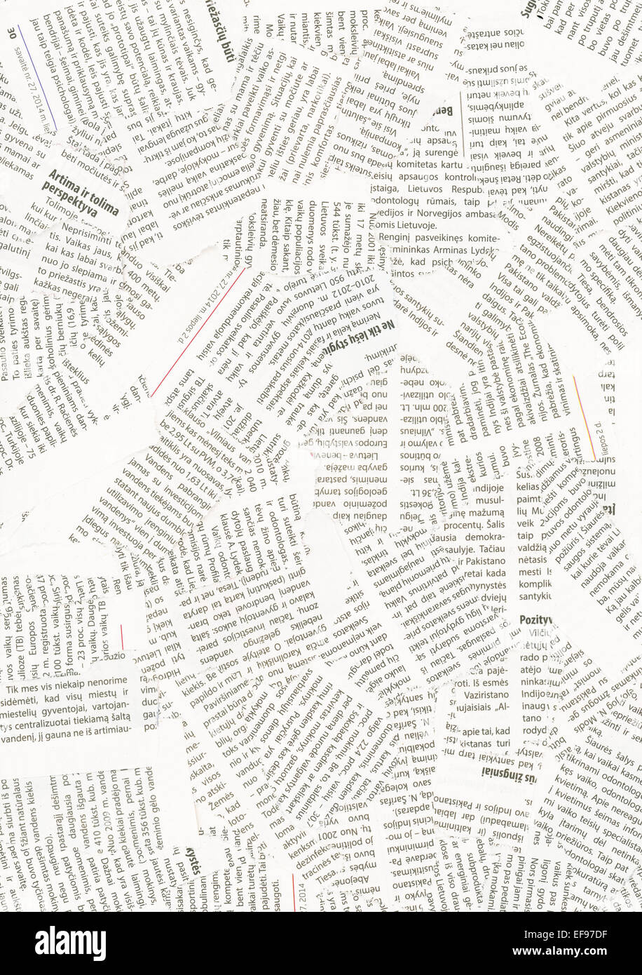 Newspaper Collage For Your Design Stock Photo Alamy