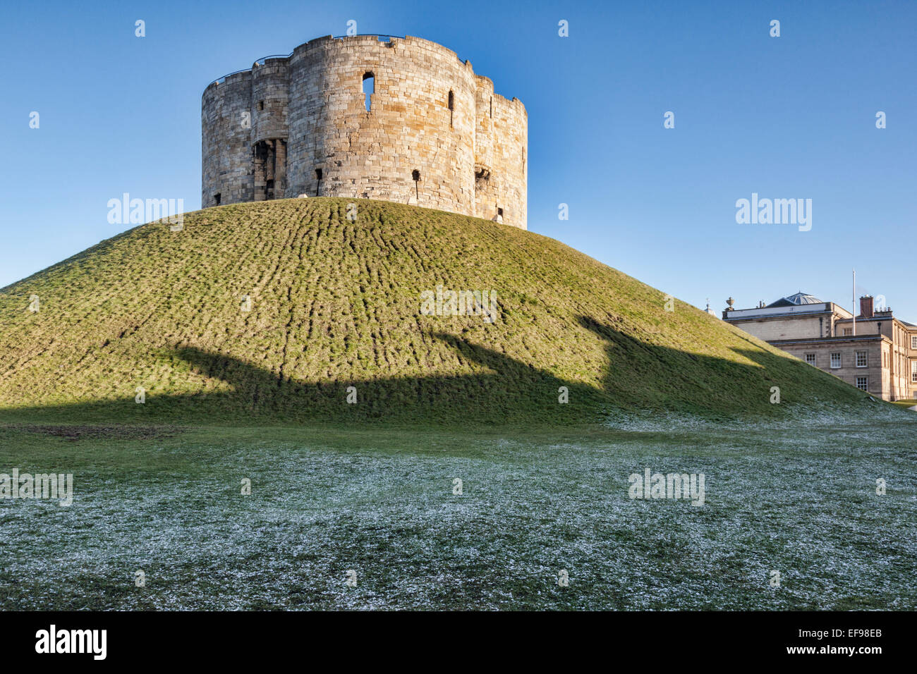A sprinkling of snow in York, North Yorkshire, England, was quickly ...