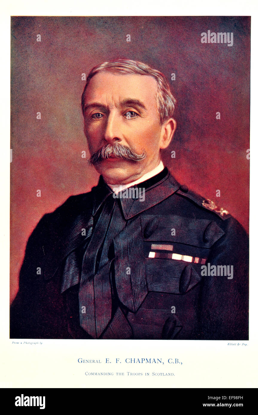 Celebrities of the Army 1900 General E F Chapman C B Commanding the ...
