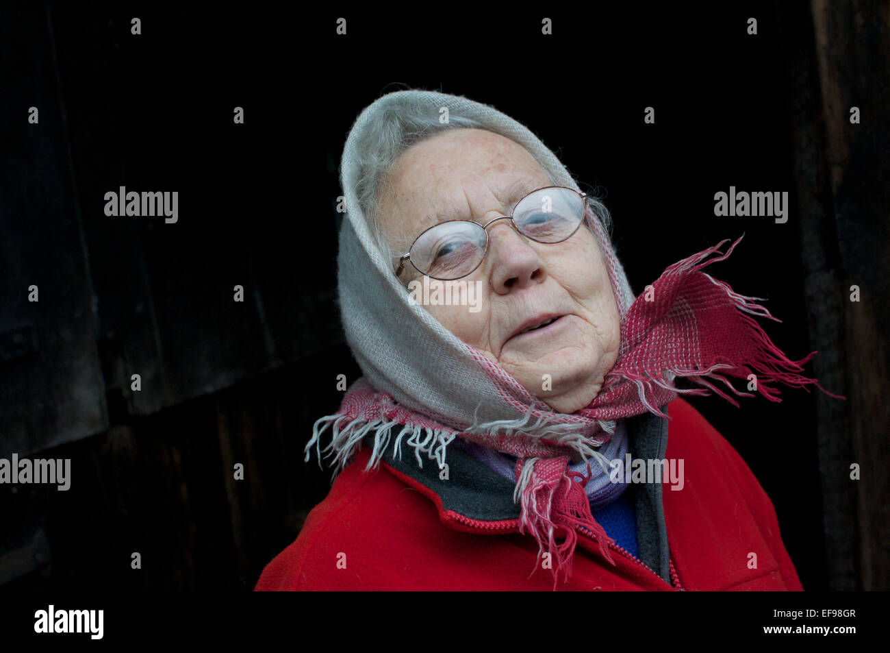A respected village lady Stock Photo - Alamy