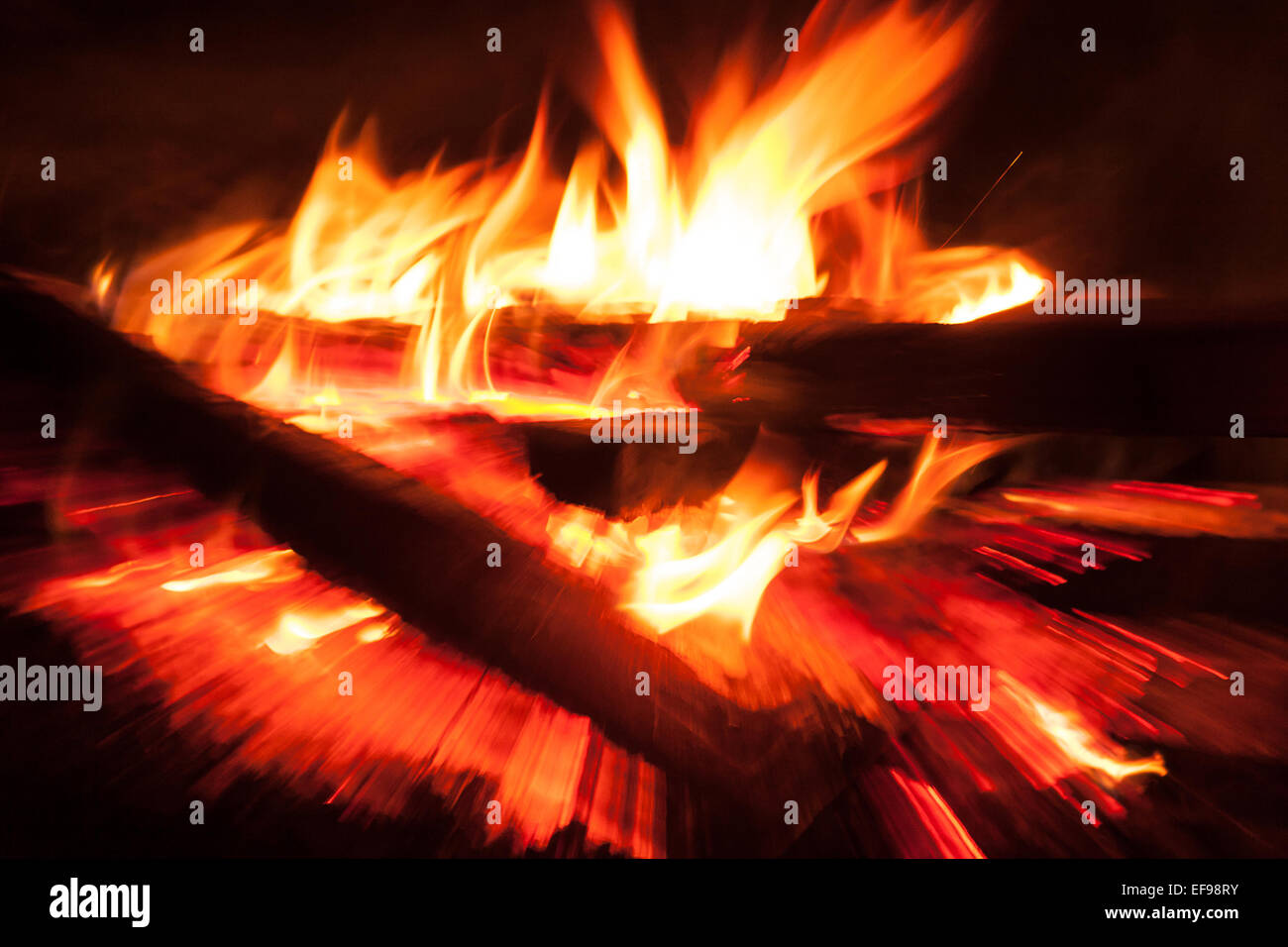 Bonfire at night Stock Photo - Alamy