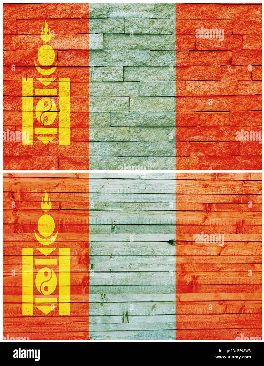 Flag of mongolia hi-res stock photography and images - Alamy