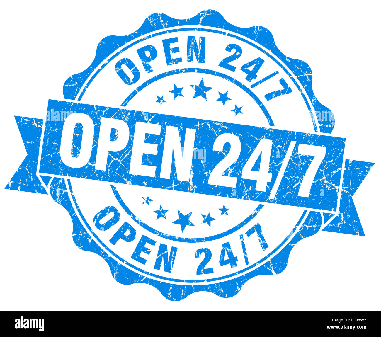 Open 24 7 seal hi-res stock photography and images - Alamy