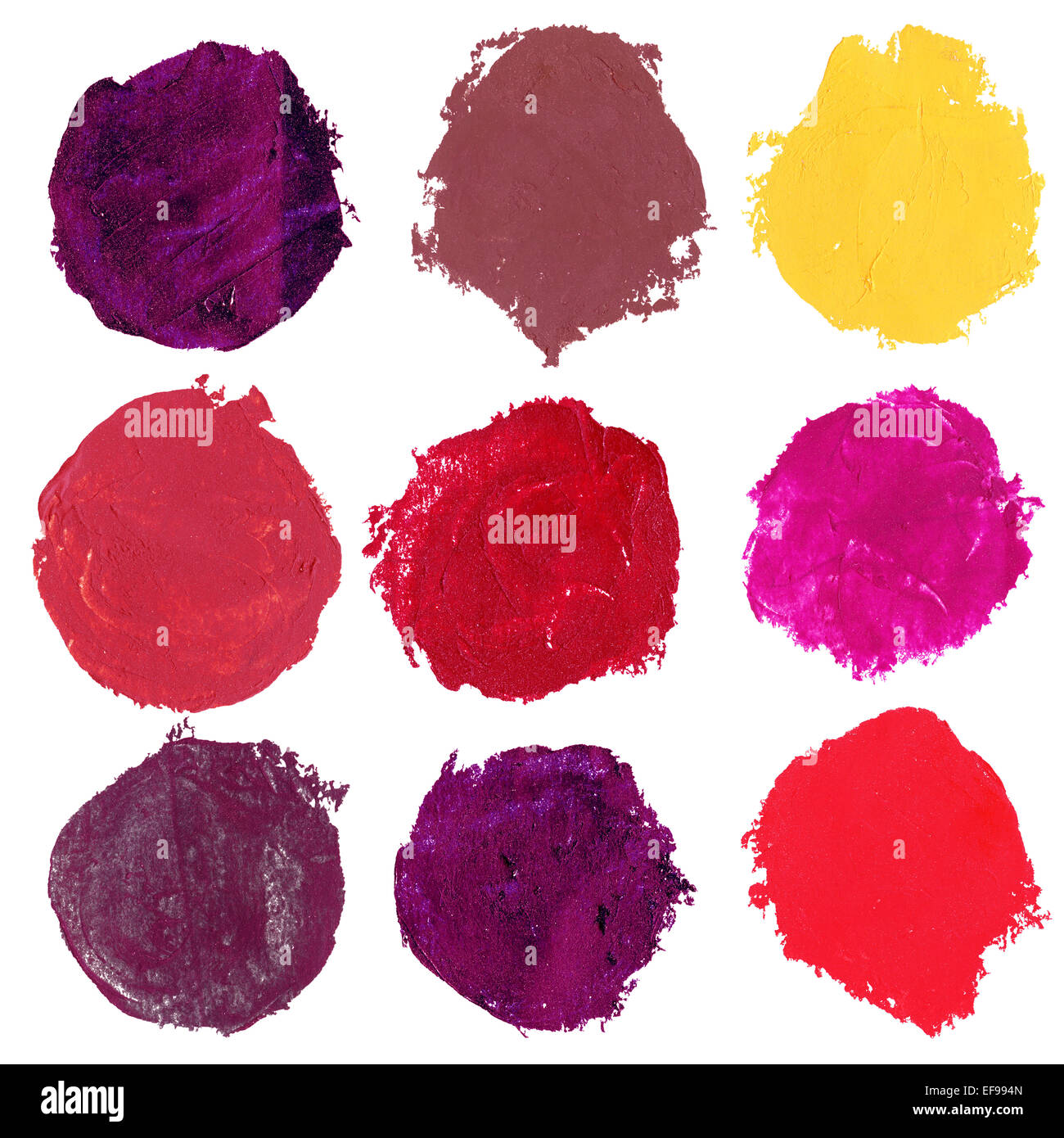 Set of watercolor blobs, isolated on white background Stock Photo - Alamy