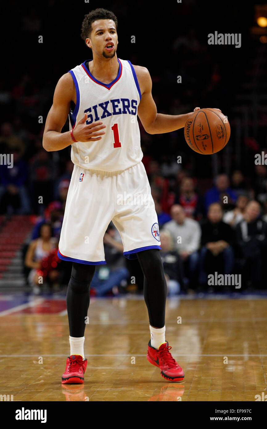 January 28, 2015: Philadelphia 76ers guard Michael Carter-Williams (1 ...