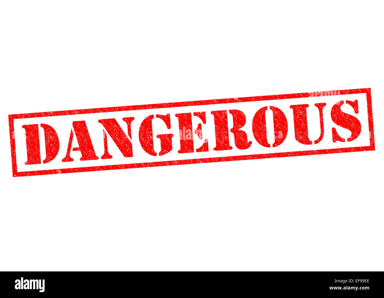 DANGEROUS red Rubber Stamp over a white background Stock Photo - Alamy