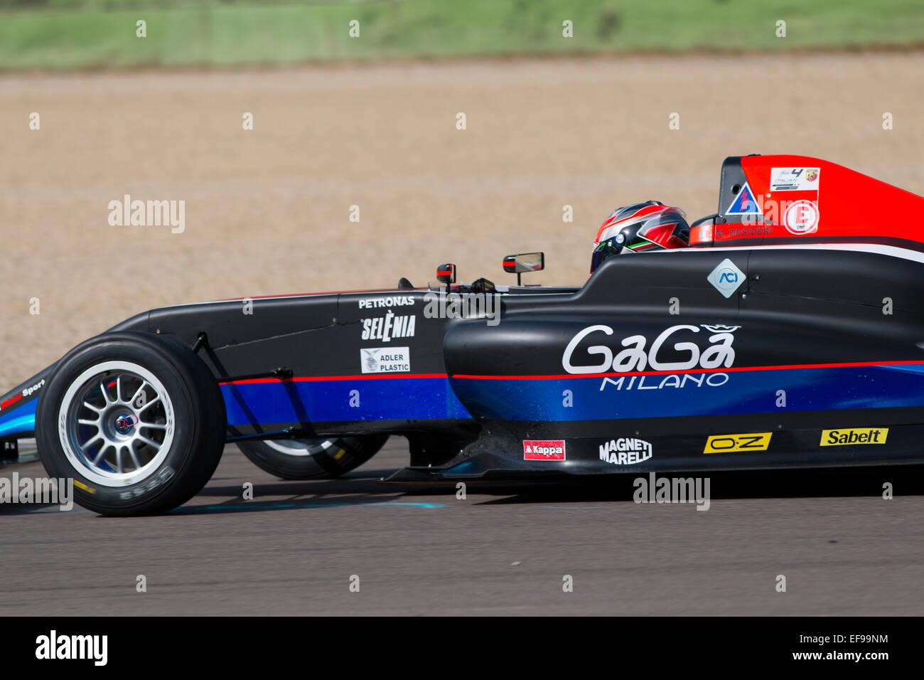 Imola, Italy - October 11, 2014: A Tatuus F.4 T014 Abarth of Antonelli ...
