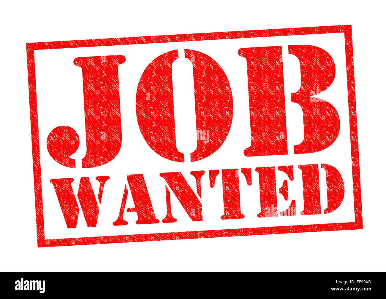 Job hunting stamp Cut Out Stock Images & Pictures - Alamy