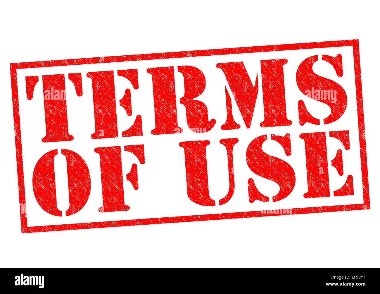 TERMS OF USE red Rubber Stamp over a white background Stock Photo - Alamy