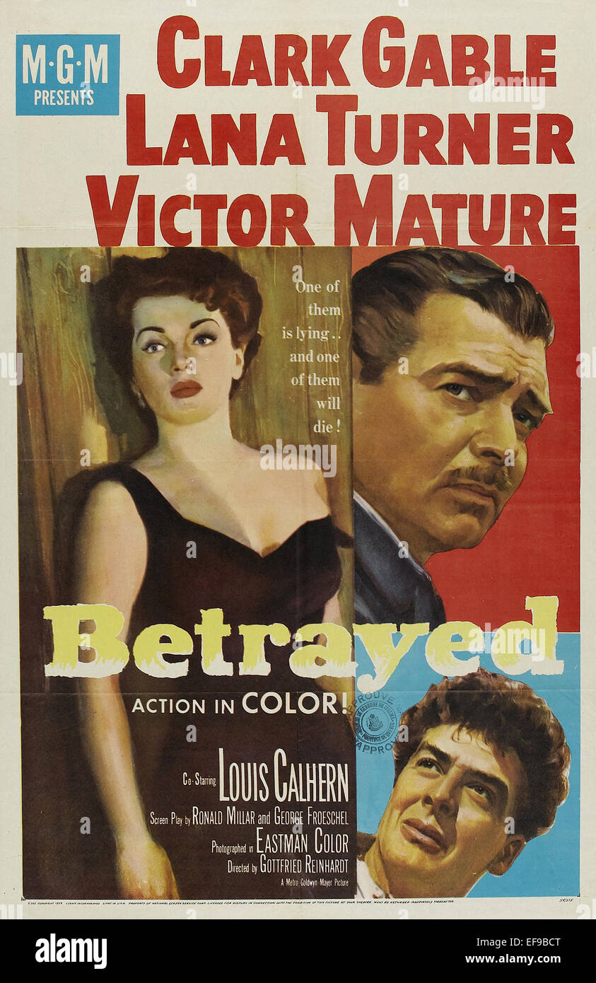 Betrayed - Movie Poster Stock Photo - Alamy