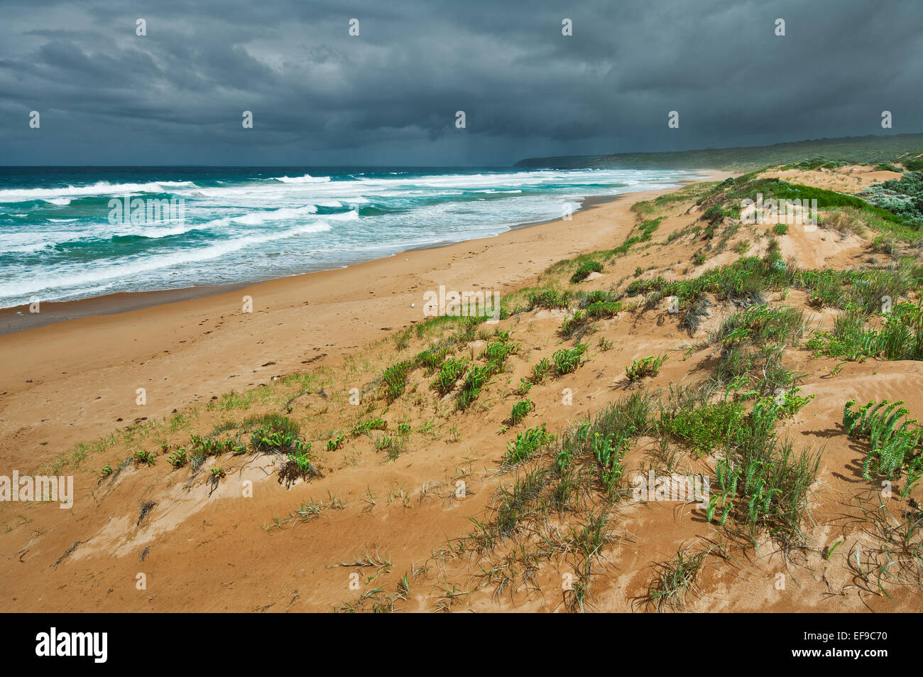 A thunderstorm approaching Waitpinga Beach Stock Photo - Alamy
