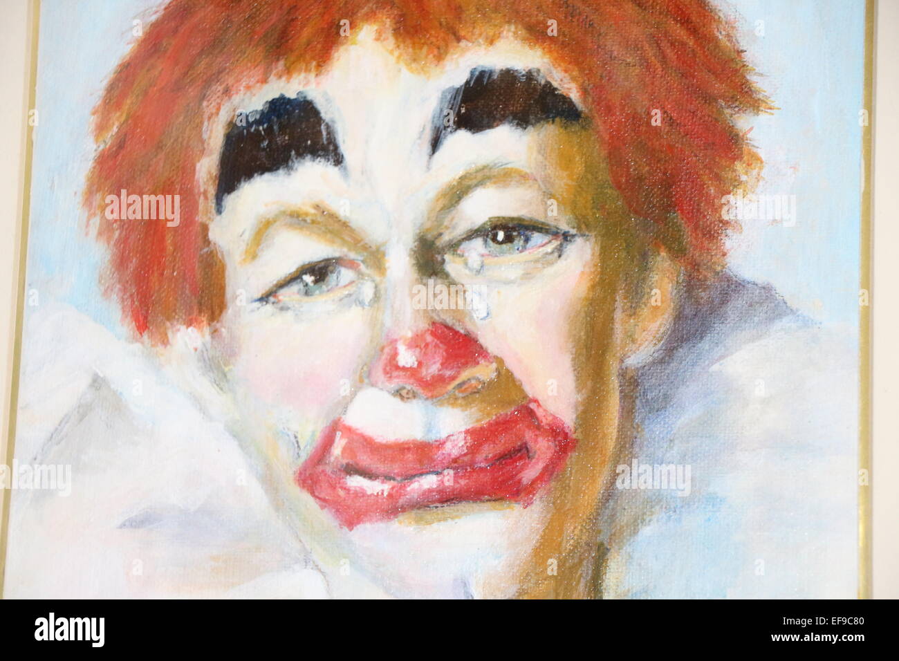 Crying Clown Painting