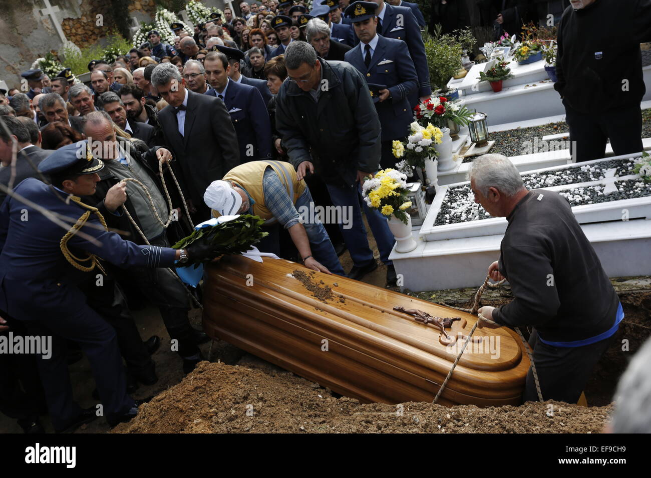 Greek orthodox funeral coffin in hi-res stock photography and images ...