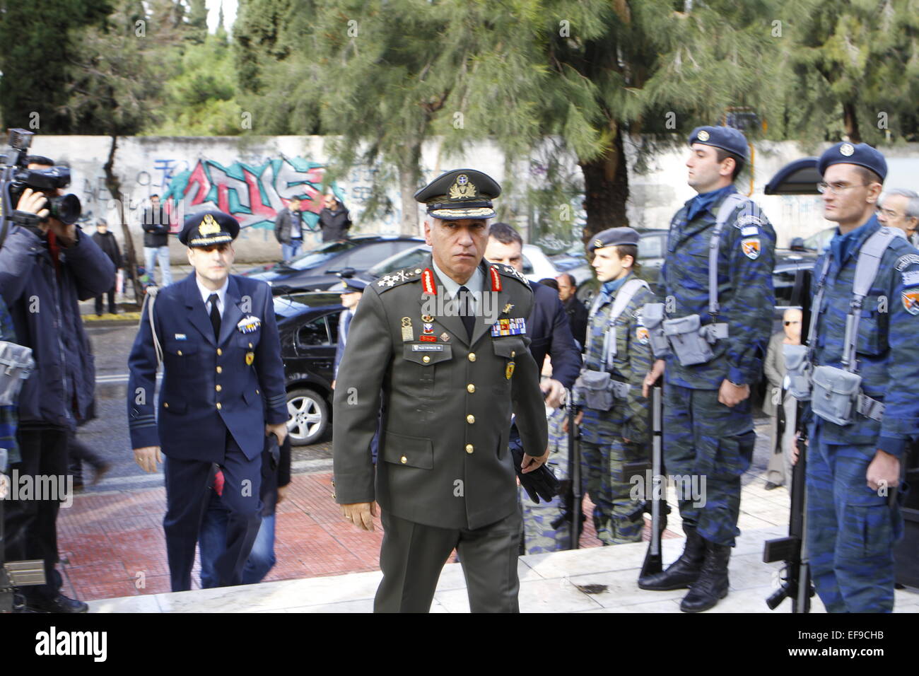 Athens, Greece. 29th January 2015. The Chief of the Hellenic National ...