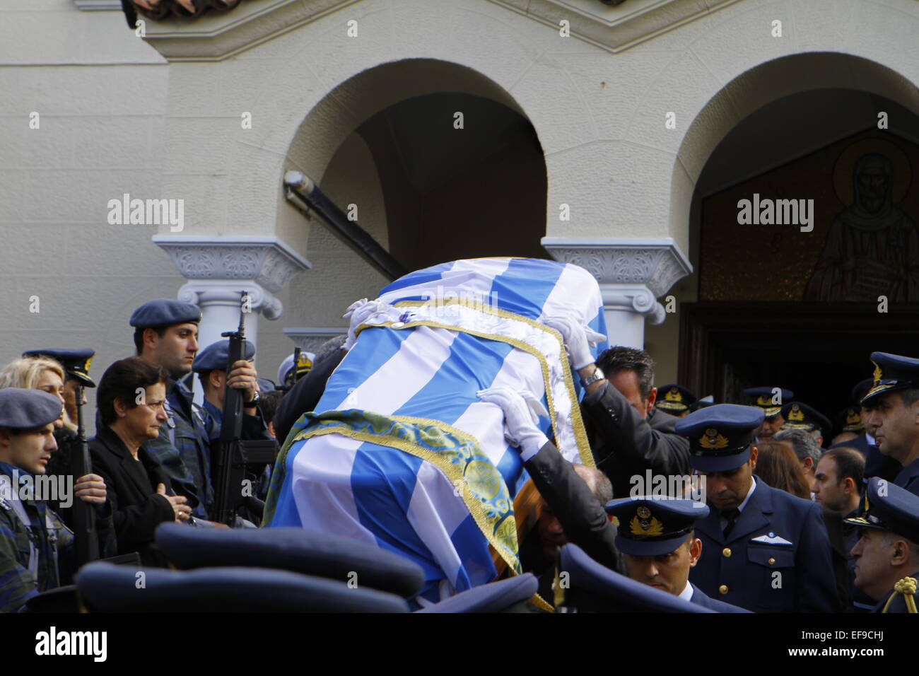 Greek orthodox funeral coffin in hi-res stock photography and images ...