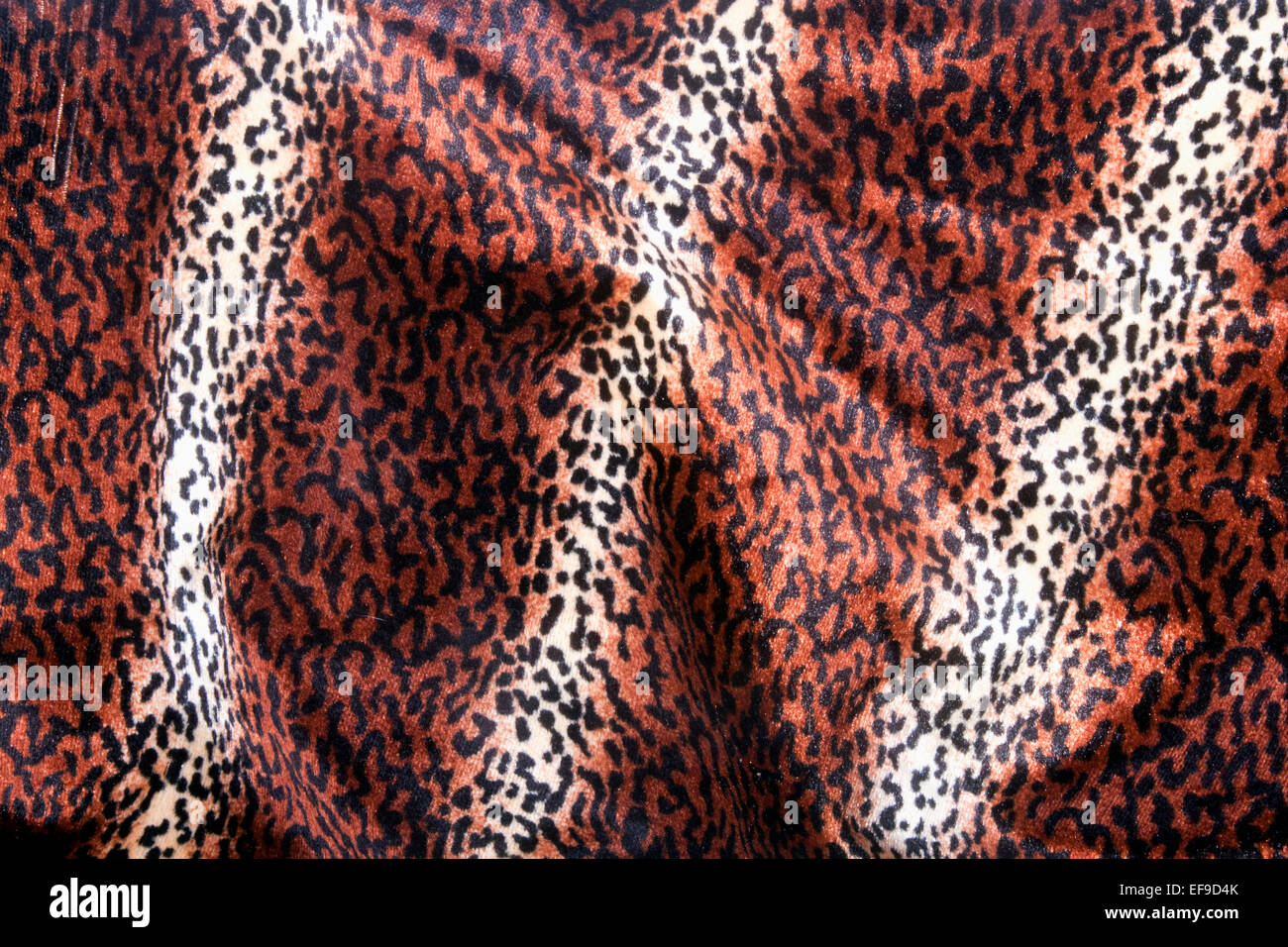 faux leopard print pattern on furry fabric Stock Photo - Alamy