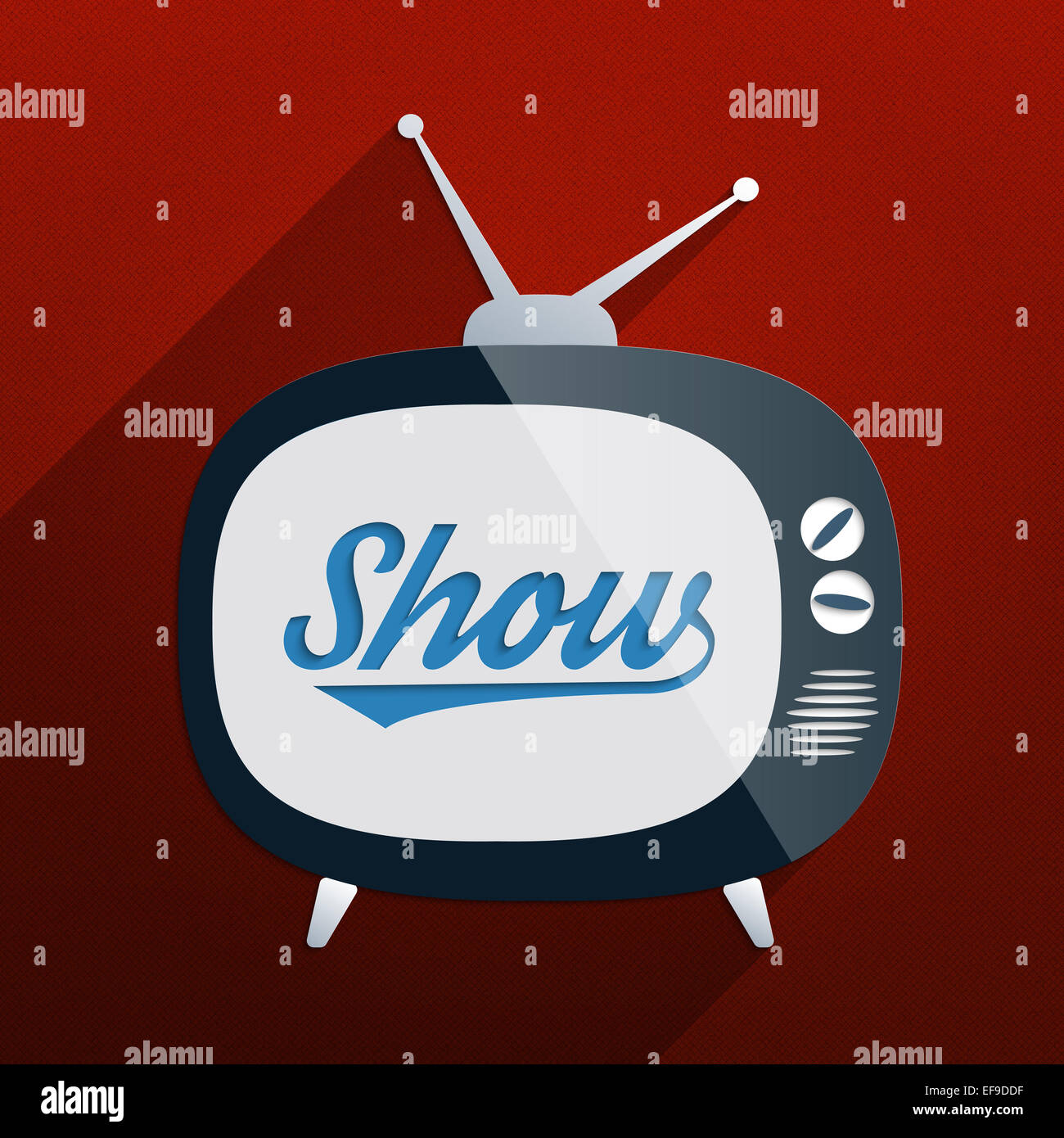 Vintage background with retro TV. Concept for positive media ...