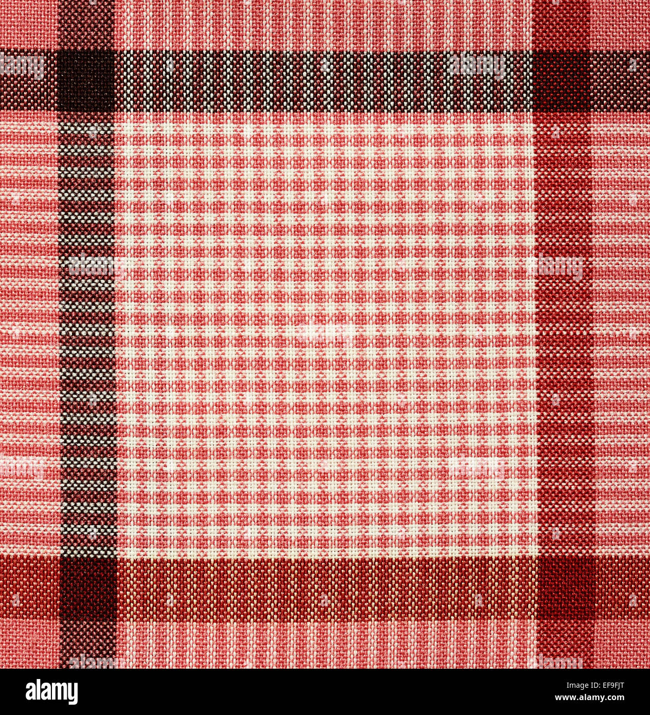 Red checkered fabric for background Stock Photo - Alamy