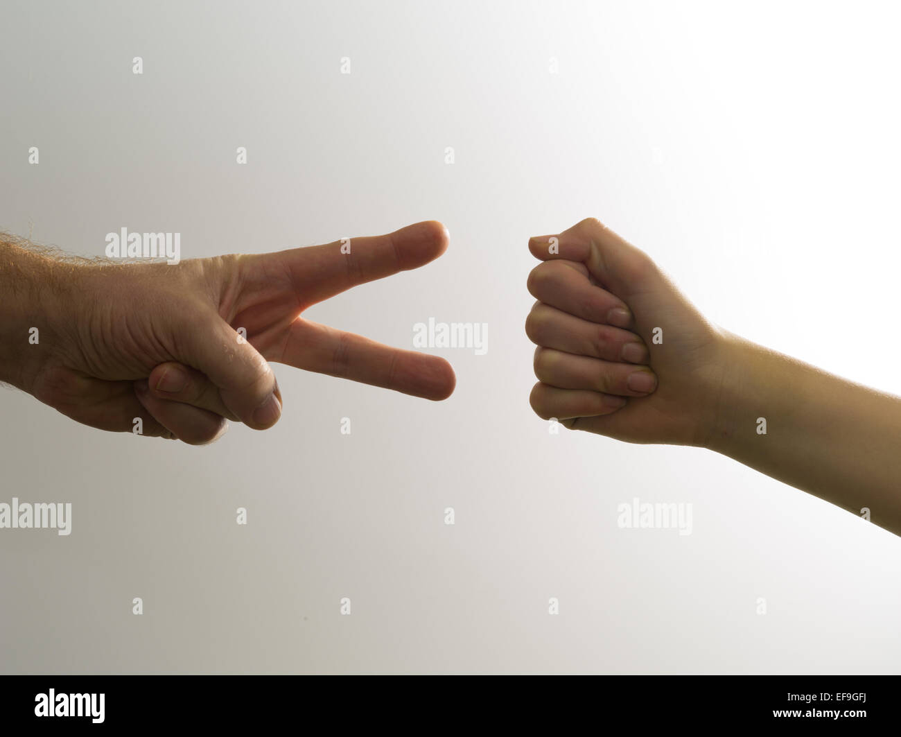 Rock paper scissors hi-res stock photography and images - Alamy