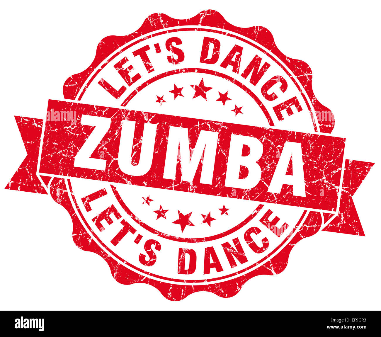 zumba red grunge seal isolated on white Stock Photo - Alamy