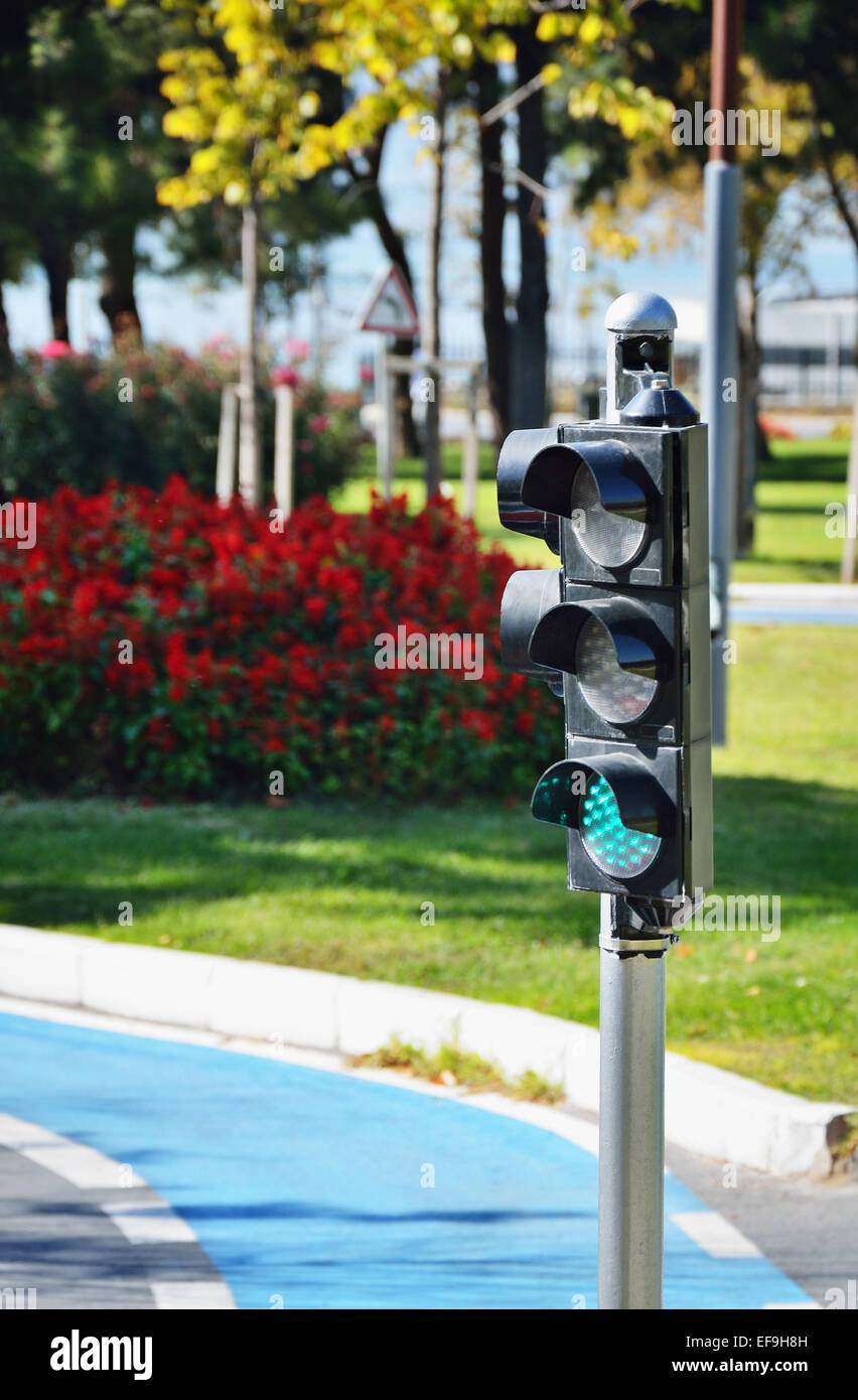 Traffic lights on child training site Stock Photo - Alamy