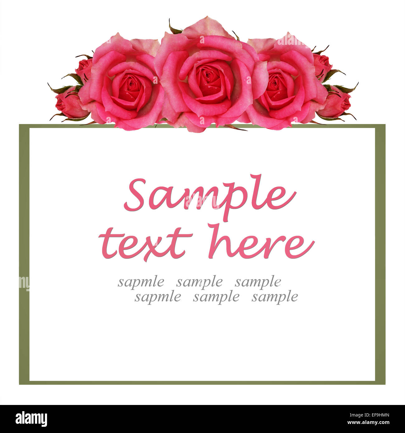 Floral composition pink flowers Cut Out Stock Images & Pictures - Alamy