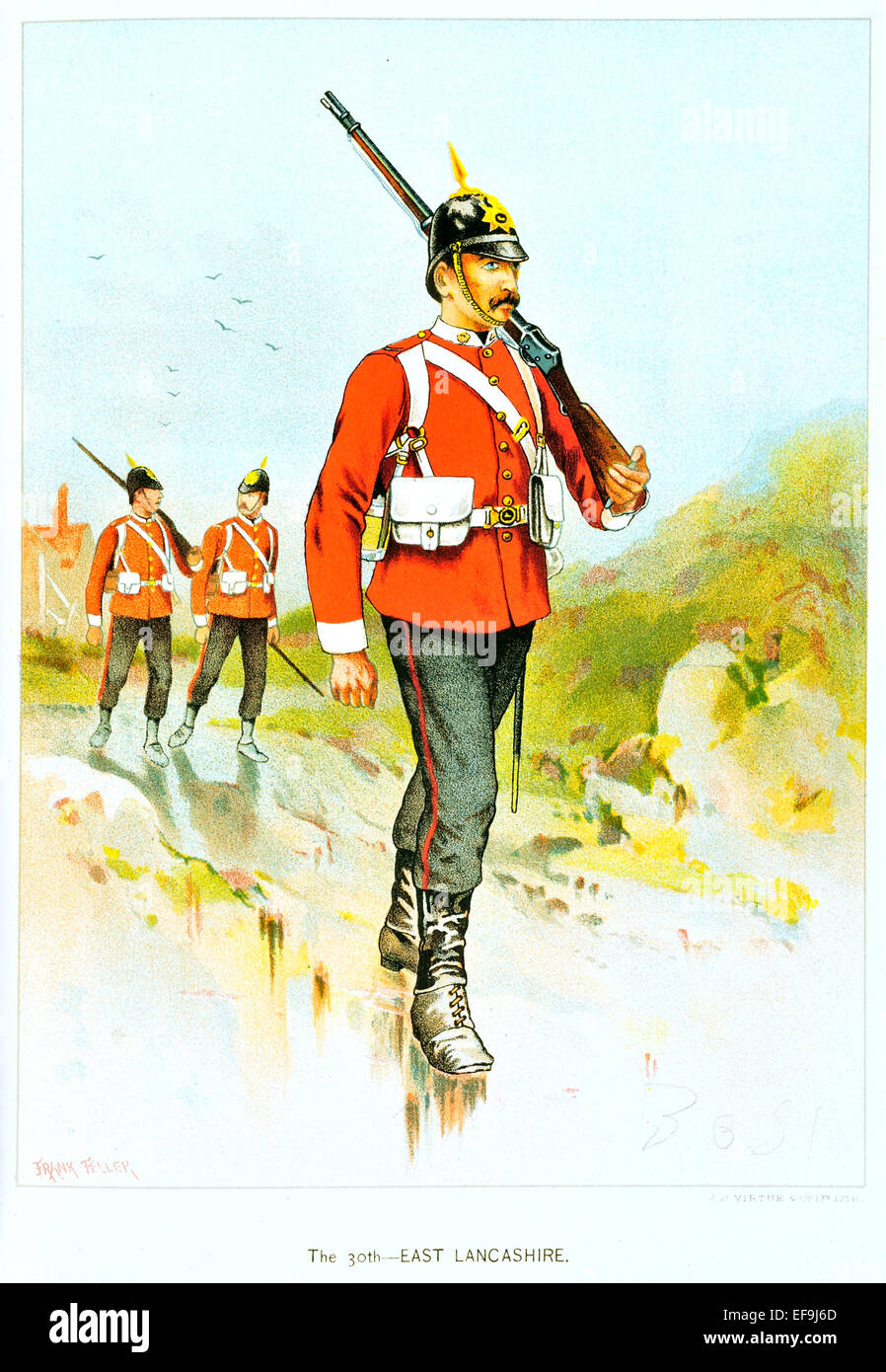 The British Imperial Forces 1905 30th East Lancashire Stock Photo - Alamy