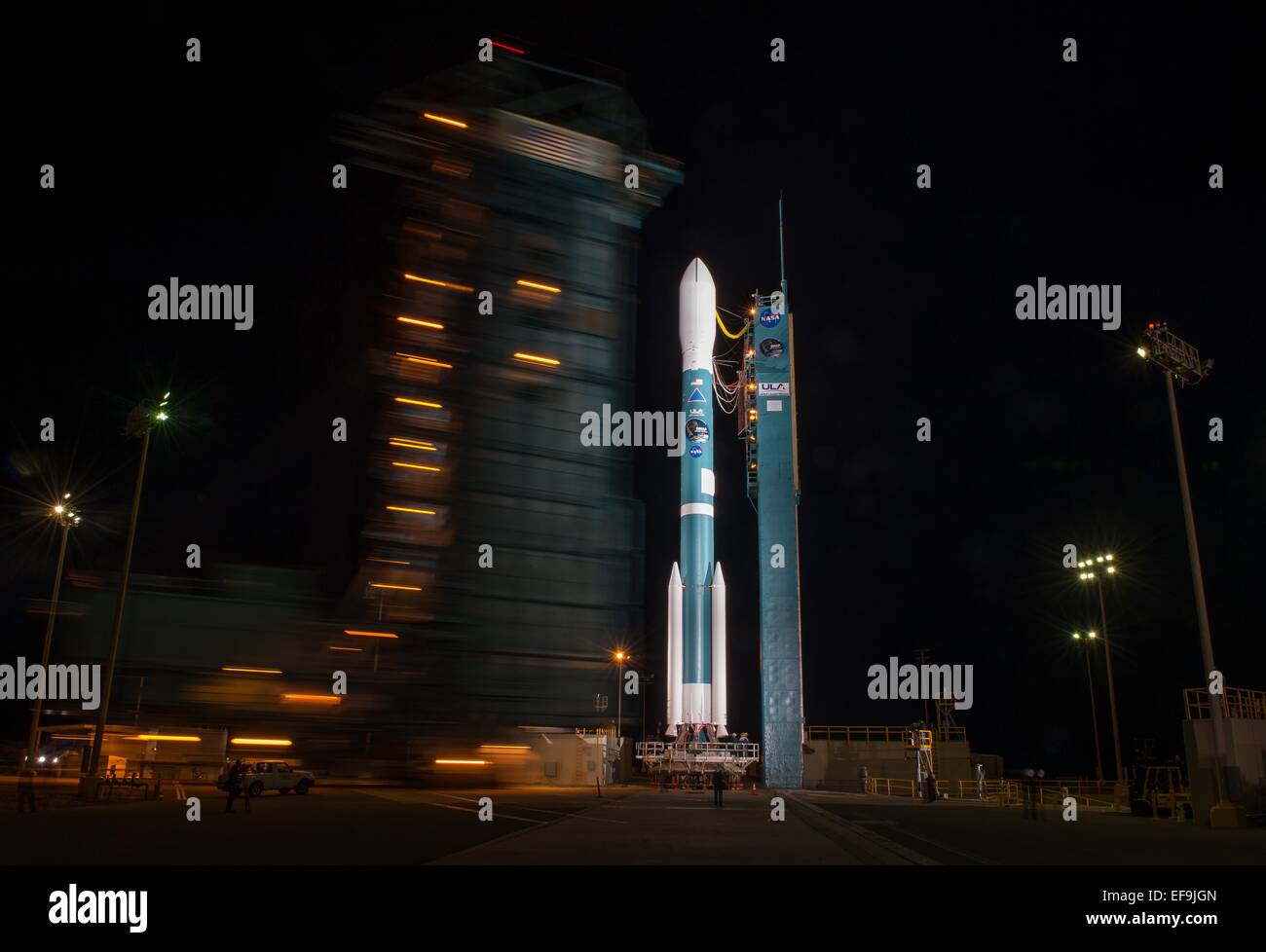 The United Launch Alliance Delta II rocket with the Soil Moisture Active Passive observatory ...