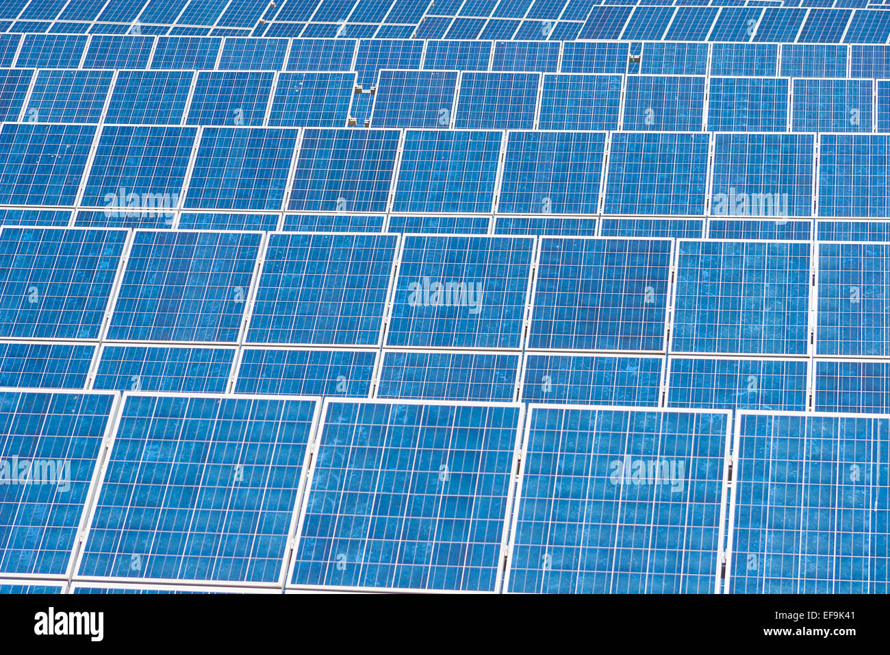 Blue Solar Energy Panels Stock Photo - Alamy