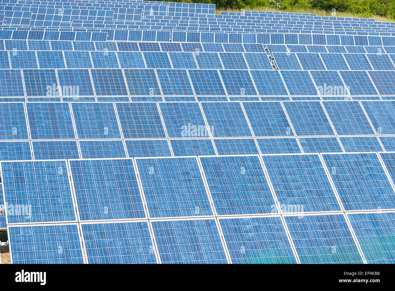 Blue Solar Energy Panels Stock Photo - Alamy
