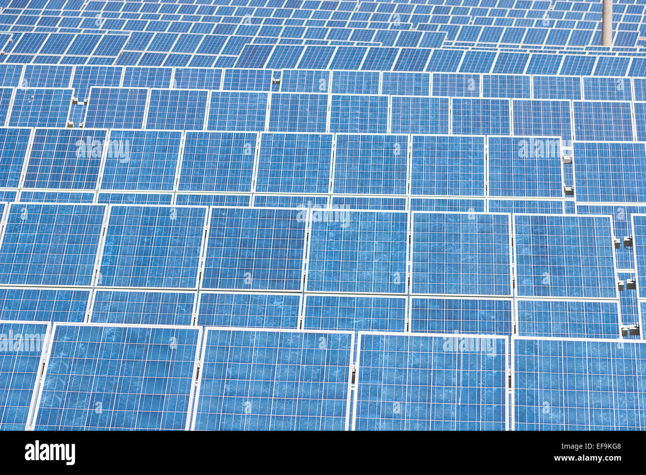 Blue Solar Energy Panels Stock Photo - Alamy