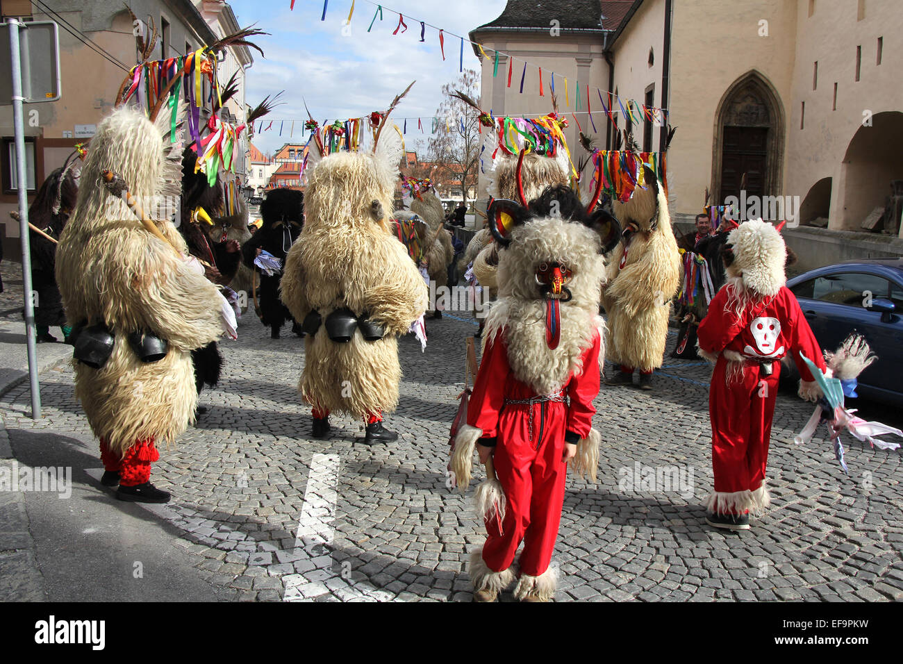 PTUJ, SLOVENIA - MARCH 1: Kurent is Slovene old traditional carnival ...
