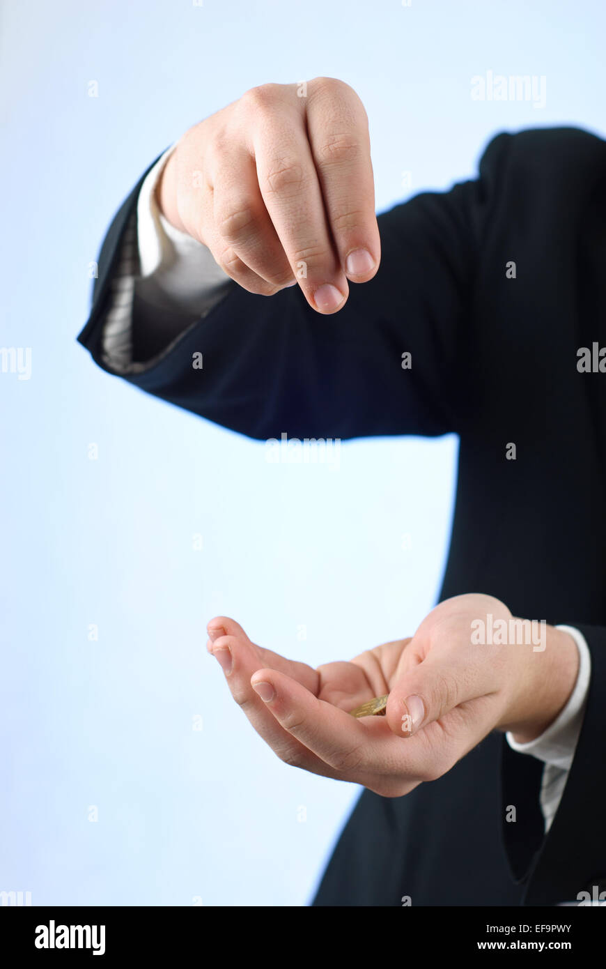 Money pouring down hi-res stock photography and images - Alamy