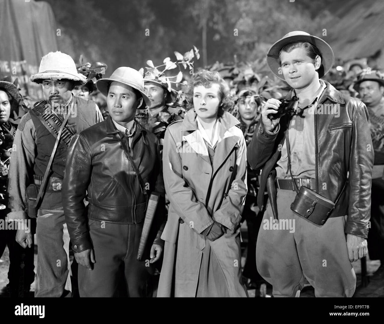 KEYE LUKE, LARAINE DAY, BARRY NELSON, A YANK ON THE BURMA ROAD, 1942 ...