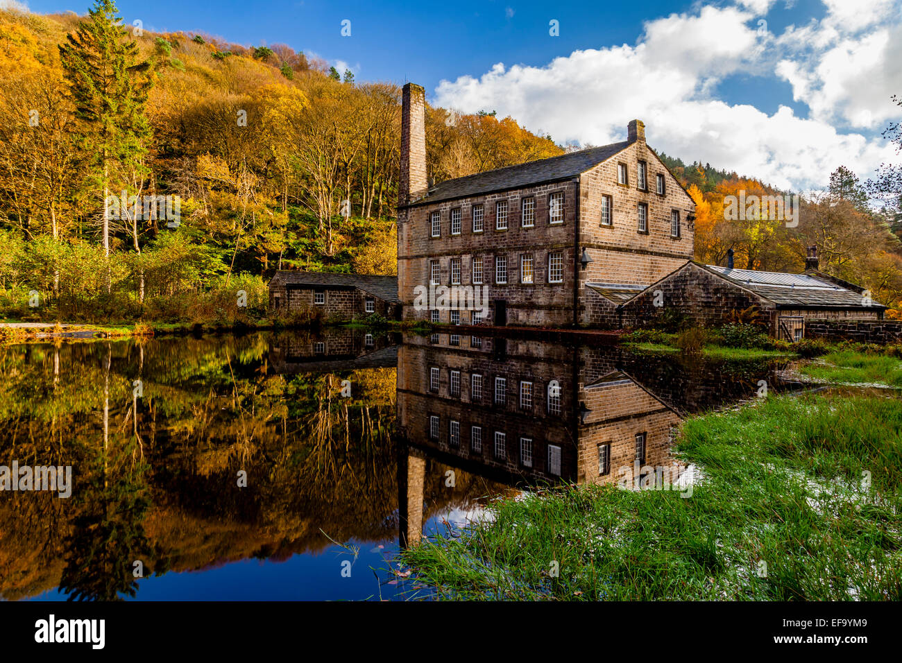 Exterior view of Gibson Mill a renovated 19th Century cotton mill at ...